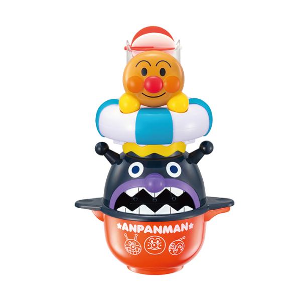 水を注ぐとくるくる回転するプロペラつきのアンパンマンうきわ、口から水が流れ出るバイキンじょうシャワー、注ぎやすい口のついたコップの3点セット♪3つのパーツは重ねてすっきりしまうことができます◎おふろが楽しくなりそうですね♪【セット内容】アン...