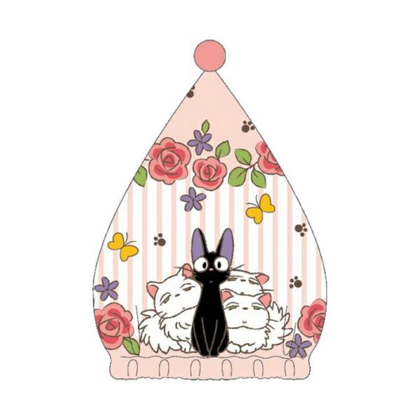 頭にかぶせられるかわいいキャップタオルです♪プールやお風呂上がりなどの濡れた髪をすっぽり包み、水分をすばやく吸収します。【仕様】サイズ：約W23×H45cm材質：ポリエステル100％マイクロファイバー抗菌防臭加工タオル　タオルキャップ　子供...