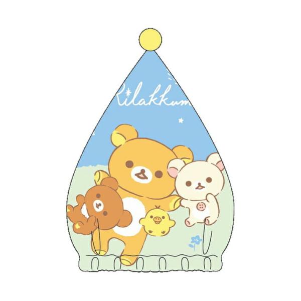 頭にかぶせられるかわいいキャップタオルです♪プールやお風呂上がりなどの濡れた髪をすっぽり包み、水分をすばやく吸収します。【仕様】サイズ：約W23×H45mm材質：ポリエステル100％マイクロファイバー抗菌防臭加工タオル　タオルキャップ　子供...