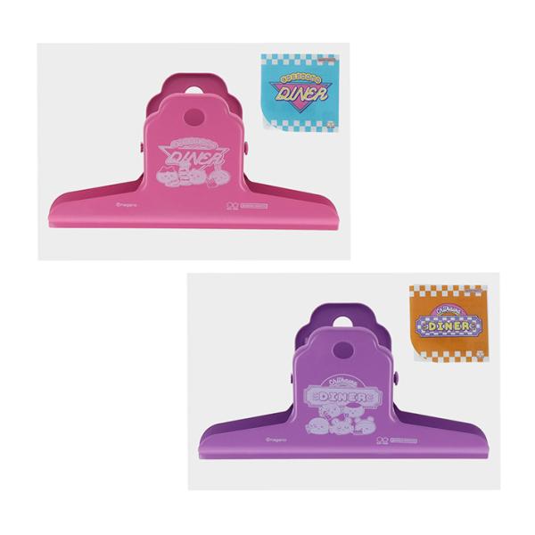 アメリカンダイナーで楽しく食事するちいかわ達が80年代ポップなカラーで描かれたステーショナリーが登場！教科書やレシピ本を開いておける大きめのクリップ♪本を開く以外にも、メモを挟んだり食品の袋を挟んだり使い方色々◎【柄】・ランチ・ディナー【仕...