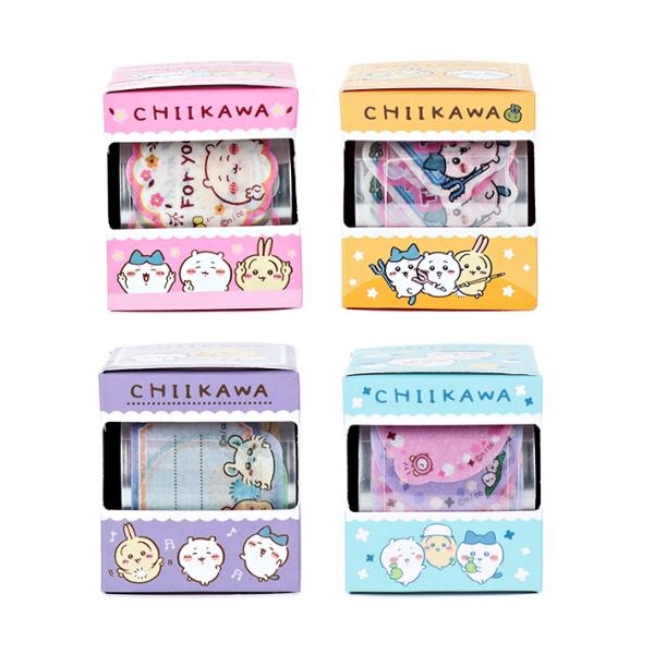 「ちいかわ」のロールデコレーションシールが登場！1枚ずつ剥がして使える！マスキング素材のシールです♪文房具や小物などのデコにもオススメ◎【柄】・メッセージ P・メッセージ O・ラベル V・ラベル MG【仕様】本体サイズ：約Ｗ30×Ｈ30m以...