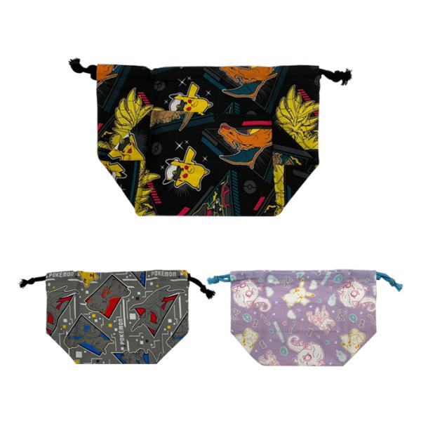 ランチグッズをいれるのにちょうどいい巾着袋です。マチ付きなのでお弁当箱を入れてもしっかり安定します♪【カラー】・クロ（4513266267538）・グレー（4513266269464）・パープル（4513266267613）【仕様】サイズ：...