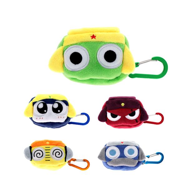 ケロロ軍曹のミニポーチが登場！鍵やイヤホンなどの小物を入れるのにピッタリなふわふわ素材のミニポーチ♪カラビナ付きなのでバッグなどに取り付けて持ち運びができます◎【柄】・ケロロ・タママ・ギロロ・クルル・ドロロ【仕様】本体サイズ：約W70×H5...