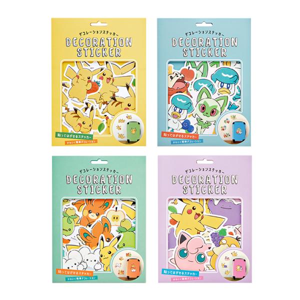 ポケットモンスターのデコレショーンステッカーが登場♪大きめの3サイズ入りで、用途別に使えます◎貼ってはがせるでタイプなので気分によって張替えができます◎スマホやタブレット、スーツケースのデコレーションなど使い方はイロイロ◎【柄】・フルーツ ...