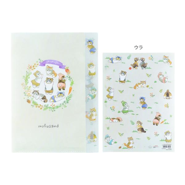 イラストレーター「ぢゅの」が描く、愛らしくどこかシュールな猫たちのシリーズ、「mofusand」のステーショナリーグッズが登場♪かわいいデザインのインデックスが特徴のクリアファイルです♪用途別に収納できる便利な5ポケット仕様◎【仕様】A4対...