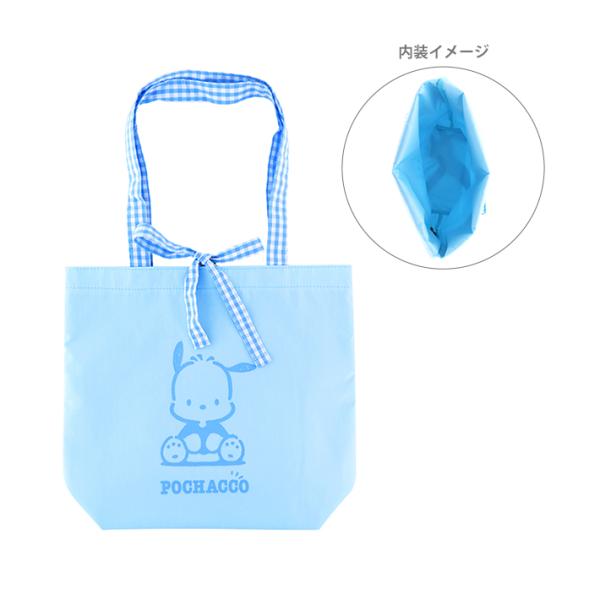 サンリオキャラクターズのレトロなシリーズ第3弾♪A4サイズも入るマチ付きのトートバッグです♪リボンがアクセントに！レッスンバッグやちょっとしたお出掛けにピッタリ◎【仕様】サイズ：約W365×H340×D110mm（持ち手含まず）材質：綿、ポ...