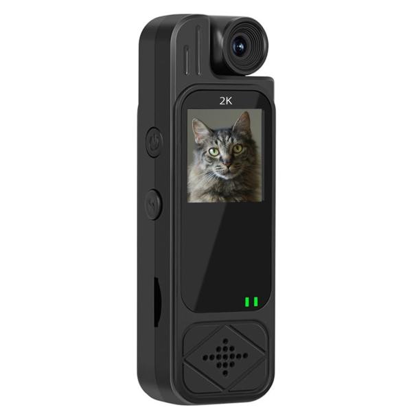 動画を撮ってすぐに確認できる液晶モニター付き小型ビデオカメラ高画質フルハイビジョン動画動画＆静止画、音声録音レンズは180°回転110°広角レンズで広い範囲の撮影も可能モーション録画機能ナイトモード機能クリップ付商品サイズ/約9.8×3.2...