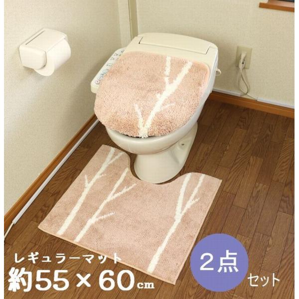 ●共用ふたカバー、普通サイズトイレマットの2点セット。※商品詳細吸着型ふたカバー：対応フタタイプ:普通型、洗浄・暖房型共通吸着シート取付で簡単に脱装着が可能です。本体サイズ:約42×40×2cm※ふたカバー適合：適合します：40〜46cm奥...