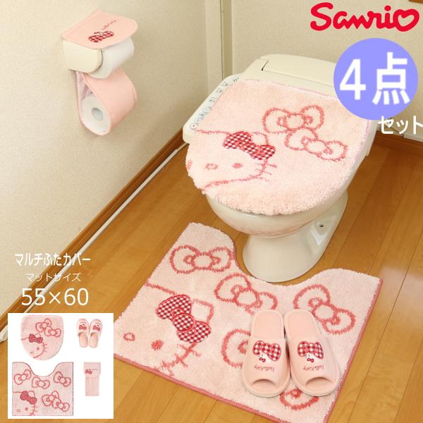 【発売日：2025年09月24日】サンリオの大人気キャラクター「ハローキティ」のかわいいピンクのトイレマット。華やかで愛らしいデザインがトイレ空間を明るく演出します。洗える仕様で清潔を保ちやすく、滑り止め加工も施されているので安心。抗菌・防...