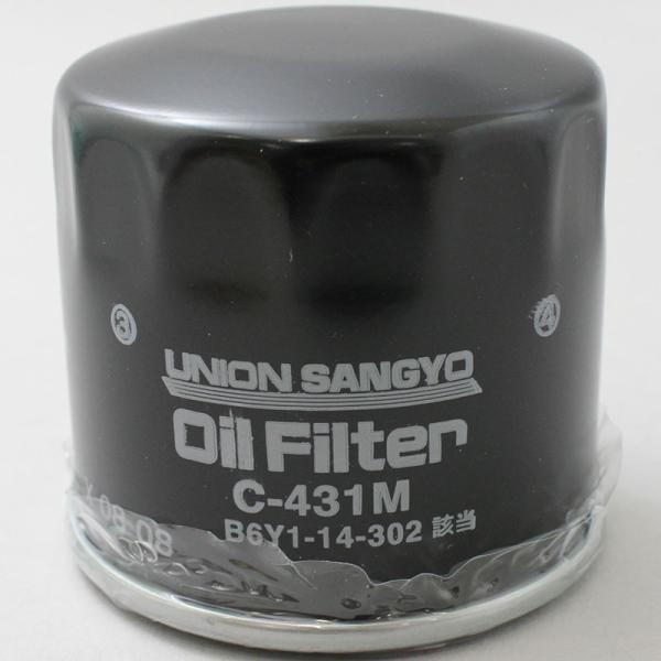 ■メーカー：ユニオン産業■品番：C-431M　■商品名 ：オイルエレメント■純正番号 ：AY100-KE001,B630-14-300,B630-14-302,B631-14-302,B631-14-302A,B6Y0-14-300,B6Y...