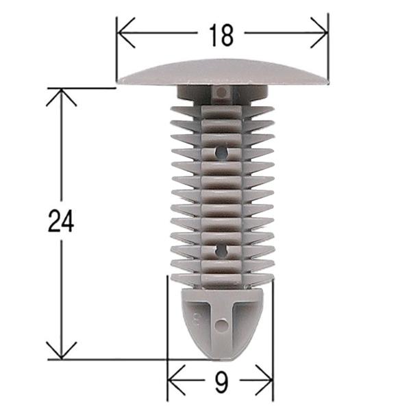 商品番号：NCN-142-30（旧品番：NN-142）商品名:内張りクリップ入り数：30個入り純正番号: 01553-02681使用車種:'86~'98レパード/'95アベニール/'97セドリック/'97グロリア/'98プレジデント/'03...