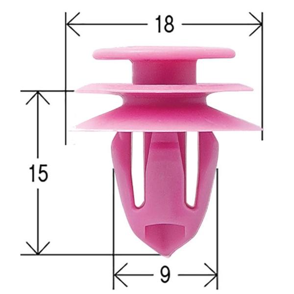 商品番号：NAH-736-10 （旧品番：NH-736）商品名：内張りクリップ入り数：10個純正番号： 91560-TF0-013相当品番号：CH-736使用車種：'10フィットHB使用個所：フロントピラー使用個数：6※当商品は純正メーカー...