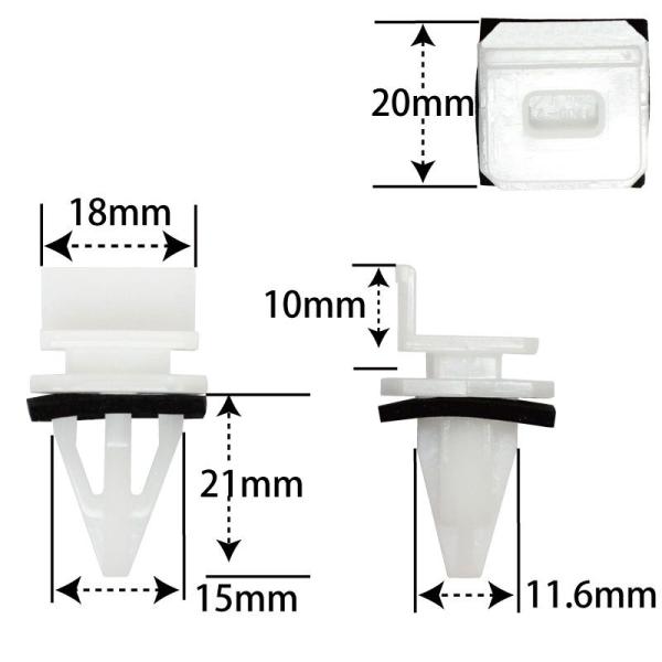 商品内容：内張クリップ ホンダ車 用純正品番：91513-SM4-000