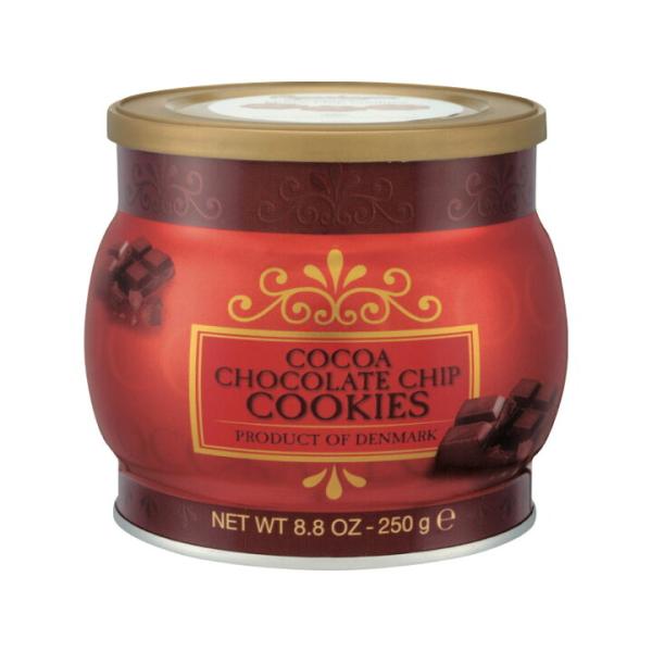 Copenhagen コペンハーゲン チョコチップクッキー 250ｇチョコレートチップを生地に練り込んだひとくちサイズのビスケットです。かわいらしい缶にビスケットを詰めました。【Copenhagen】(コペンハーゲン)『コペンハーゲン』ブラ...