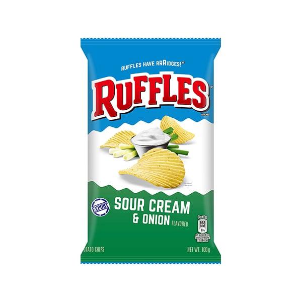 ディープなギザギザにフレーバーが絡みつく、歯ごたえ十分のカリカリ食感！酸味とコクのあるサワークリームオニオン味！賞味期限2024.8.4