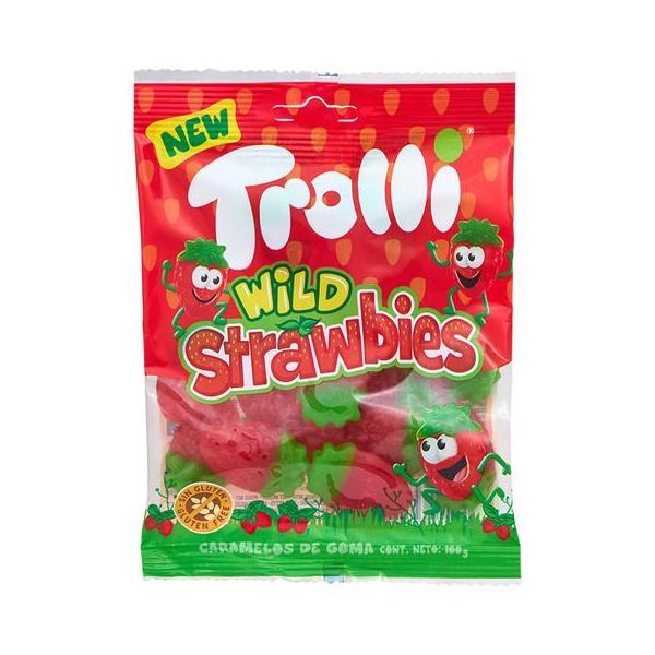 いちごの形をした甘酸っぱいストロベリーフレーバーのグミキャンディ。【ブランド紹介】1948年設立のMEDERER社（ドイツ）が製造する『Trolli（トローリ）』のブランド名は、ヨーロッパの神話に登場するいたずら好きな森の妖精「トロール」に...