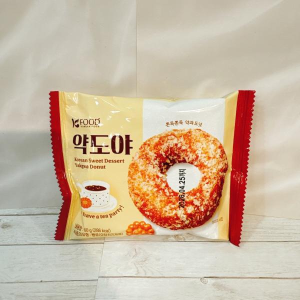 YAKDOYA　ヤッカドーナツ韓国の揚げ菓子ヤッカでドーナツを作りました甘くてもちもちな食感のドーナツをお楽しみください