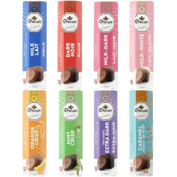 確かな品質のロングセラー、オランダの定番チョコレート朝食のパンにのせて食べるほどオランダの人達はチョコレートが大好き。そんな人々に長年愛し続けられているのがドロステチョコレートです。パステルロール・ミルク85g 　上質で新鮮なミルクをふんだ...