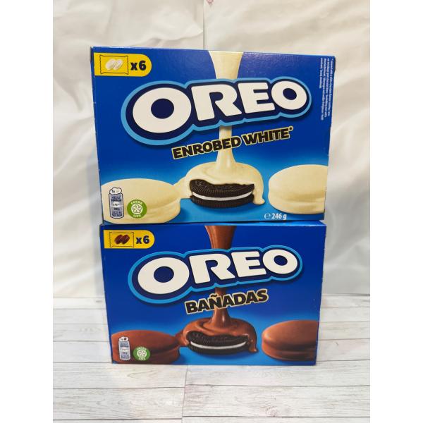 みんな大好きオレオから、チョコレートがたっぷり掛かったカバードクッキーが登場しました♪ 国内では、ほぼ流通していない珍しいタイプです！カバードチョコレートは、オレオにミルクチョコレートやホワイトチョコレートがたっぷりとコーティングされていま...