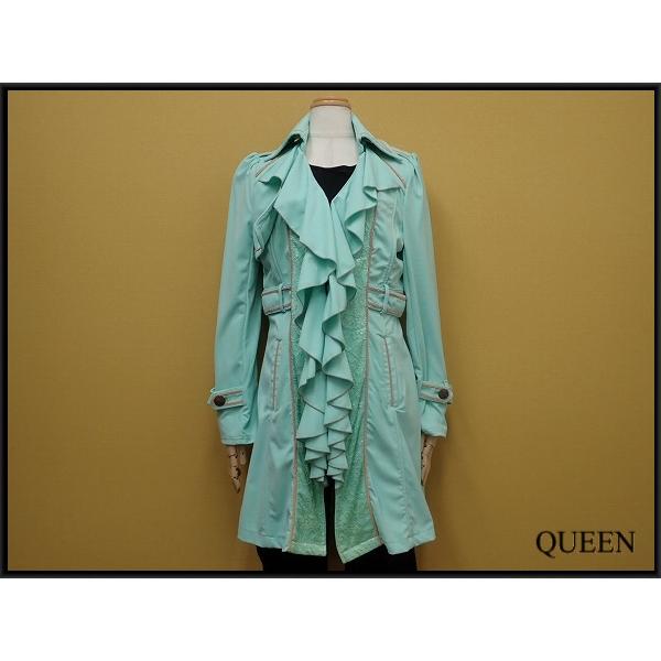 ブランド・説明OZZ ANGELOオッズアンジェロのロングジャケットです。フロントはホック留め、フリルデザインです。素敵にお使い頂けると思います。気になる方は是非ご検討下さい。サイズ表記　なし　　　実寸　着丈88cm　身幅47cm　肩幅37...