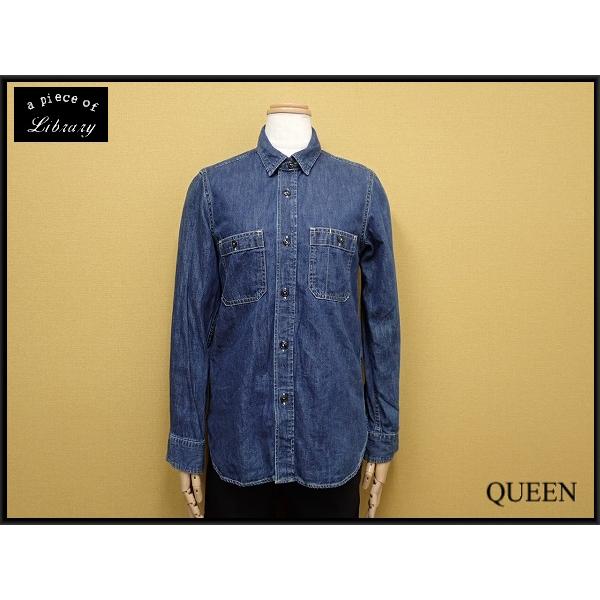 ブランド・説明a piece of Libraryア ピースオブライブラリーのデニムシャツです。とても雰囲気のあるデザインですね。素敵にお使い頂けると思います。気になる方は是非ご検討下さい。サイズ表記　なし(サイズ表記がありません。下記実寸...
