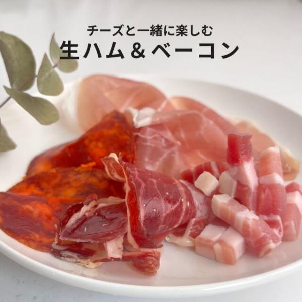 (1)ジャンボンセック ９ヶ月（フランス産）フランス語ではハムを「ジャンボン」セックは「ドライな、乾燥した」という意味.フレッシュな風味を生かしてサンドイッチに！(2)無添加ハモンセラーノ（スペイン産）「ハモン」とはハム、特に熟成したもの。...