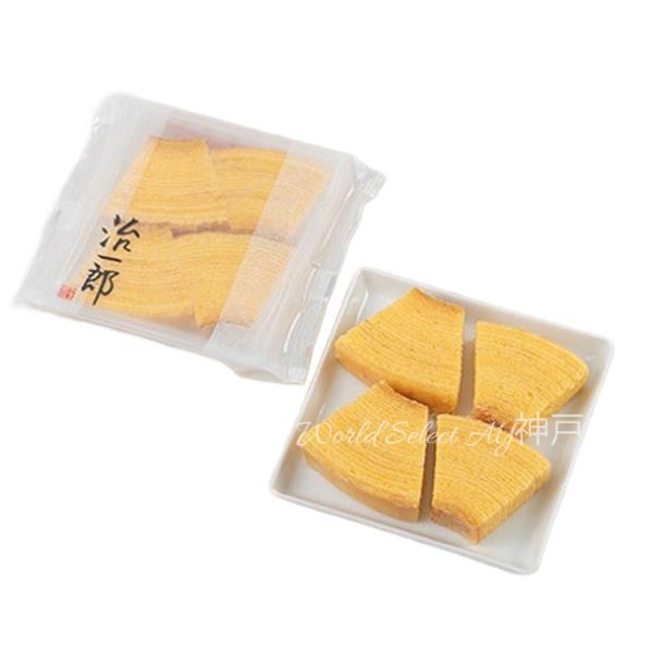 【商品概要】治一郎　バウムクーヘン 4カット入　１袋飲みものが要らないほどのしっとり感と、ケーキのようなふんわり感を実現した職人技の傑作です。一度は食べてみたい大人気バウムクーヘン♪【内容量】●4カット入　１袋特定原材料等28品目： 卵・乳...