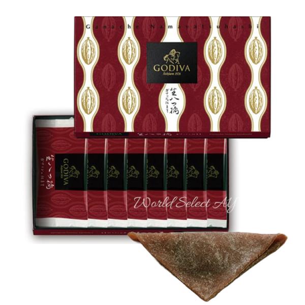 【商品概要】生八つ橋　ガナッシュ ８個入ゴディバ ジャパン株式会社と株式会社美十が共同開発した「関西限定」の商品になります。2種類のクーベルチュールチョコレートと純生クリームをあわせた口溶けなめらかなガナッシュ仕立てのチョコレートを、ココア...