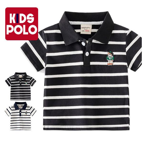 この夏、お子様のカジュアルスタイルを一新するボーダー柄のキッズポロシャツです。鮮やかな色彩とシンプルなデザインが、どんなシーンでも映える一着。胸元の愛らしい刺繍がアクセントになっており、子供たちの可愛らしさを引き立てます。サイズ展開も豊富で...
