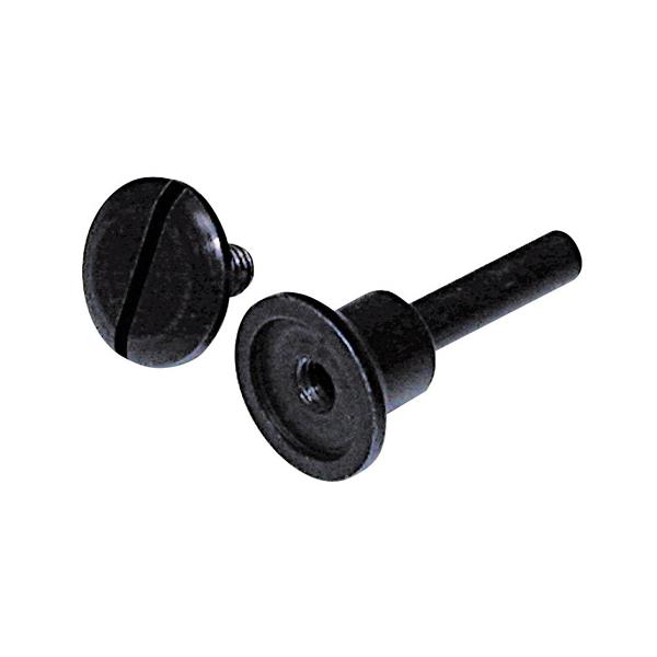 【用途】ドリル用アタッチメント。【機能】ディスク製品をドリルで使用するアタッチメントです。直径100mm・75mm等の15mm穴ディスクに適応します。【仕様】●サイズ：直径6mm。●15mm穴用。●適用工具：ドリル・インパクトドライバー。