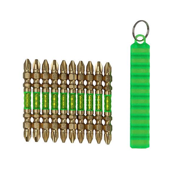 ■用途各種ネジの締め付け作業に。■機能衝撃吸収樹脂を装着し、高耐久を誇るビットです。40Vの充電インパクトドライバーにも対応しています。高負荷なネジ締め作業にも対応可能です。■仕様・スペック●刃先：＋2番。●全長：65mm。■材質●特殊鋼。