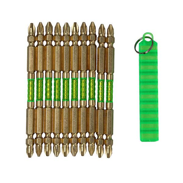 ■用途各種ネジの締め付け作業に。■機能衝撃吸収樹脂を装着し、高耐久を誇るビットです。40Vの充電インパクトドライバーにも対応しています。高負荷なネジ締め作業にも対応可能です。■仕様・スペック●刃先：＋2番。●全長：110mm。■材質●特殊鋼。