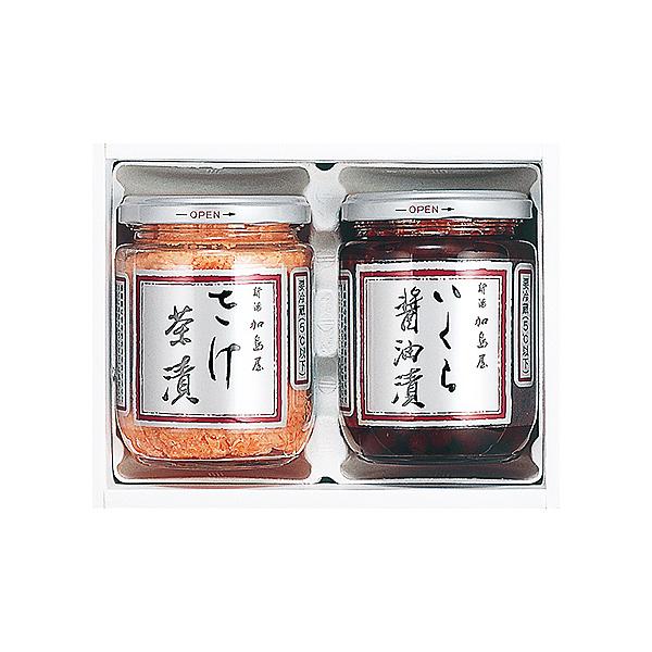 キングサーモンを焼きほぐしたさけ茶漬、秋鮭の卵を漬け込んだいくら醤油漬、定評のある味を詰め合わせしました。ご飯のおともや手巻寿司に大活躍する一品です。老舗の技がいきる人気の味を、ご自宅で気軽に楽しむことができるセット。ギフト用としてもお使い...