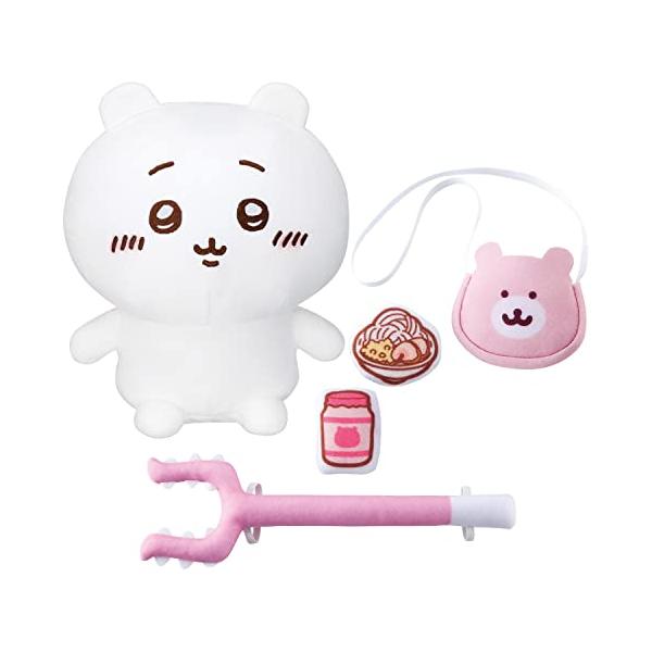 「ちいかわ」から、「ずっといっしょ　おうえんしてね　おしゃべりちいかわ」が登場！がんばるちいかわを応援すると、ちいかわのリアクションボイスが聞けるぬいぐるみです。草むしりや討伐の際のちいかわのボイスが30語以上収録されています。さらに、ご飯...