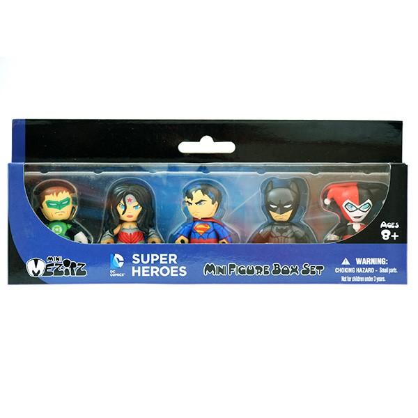 ［輸入品］［国内倉庫発送］メズコ社のMez-itzシリーズにＤＣコミックス、ＤＣユニバース　ボックスセットが登場。気になるセット内容は　バットマン、スーパーマン、グリーンランタン、ワンダーウーマン、ハーレイクインの5種類。ＤＣユニバースの中...