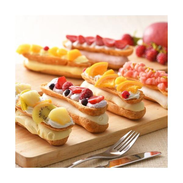 シュークリーム専門店「クレーム デ ラ クレーム」がお届けするエクレアタイプのシューアイス。フルーツや彩り鮮やかなクリームで華やかに飾りつけたまるでデコレーションケーキの様なシューアイスです。■配送不可地域：離島は配送不可■温度帯：冷凍■ア...