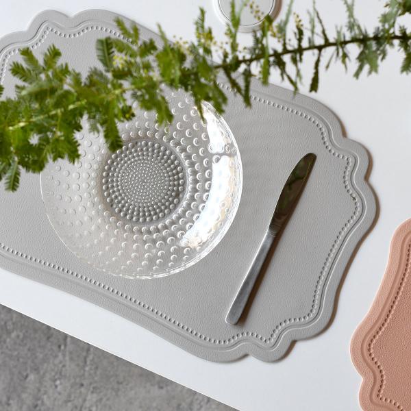 ランチョンマット おしゃれ テーブルマット プレイスマット オシャレ お洒落 オーバル 楕円 モダンスタイル 北欧 シンプル くすみカラー  エレガント 上品 ナチュラル