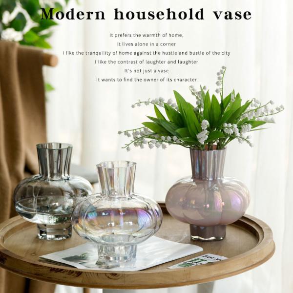 インテリア 花瓶   ガラス 硝子 ディスプレイ 美しい きれいな 綺麗な キレイな スタイリッシュ 花器 おしゃれ モダン 北欧 韓国