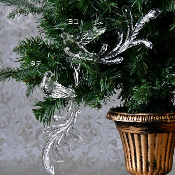 バード 鳥 ディスプレイ 飾り 吊り下げ ガラス雑貨 輸入雑貨 装飾 デコレーション クリスマスツリー Xmas Christma