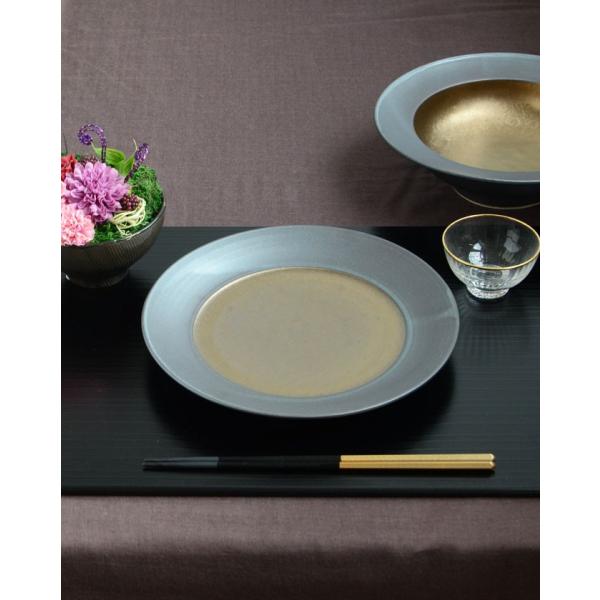 和食器 和モダン おしゃれ おもてなし M.STYLE ミヤザキ食器 食洗機可 電子レンジ可 丸皿 丸型 中皿 取皿 和風 ゴールド 金