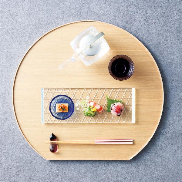 木製 半月盆 リバーシブル 両面仕様 お盆 トレー トレイ おぼん 木目 半月膳 半月型 お膳 折敷 和モダン 和食器 和風 おしゃれ ランチョンマット ランチマット テーブルマット おもてなし