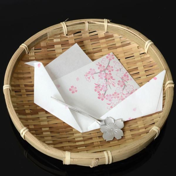 日本製 美濃和紙 無蛍光和紙 懐紙 一筆箋 お箸袋 ぽち袋 御茶席 和モダン おしゃれ 折敷 和食器 おもてなし セット 茶道 春 さくら お祝い
