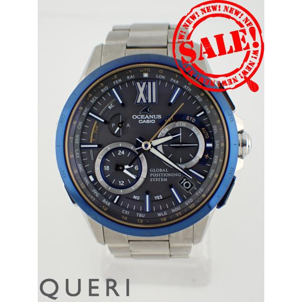 カシオオシアナスチタンモデル数量限定2000本モデルを最安値価格で販売中！こちらの時計は、カシオのハイエンドビジネスライン「オシアナス」。ブラックより明るい印象のダークグレーダイヤルは、サンレイ仕上げで放射状に輝きます。ベゼルは、金属にIP...