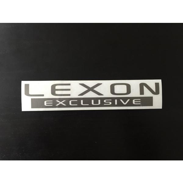 レクソン　エクスクルーシブ　ステッカー　ガンメタ！！サイズ：5cmx22cm