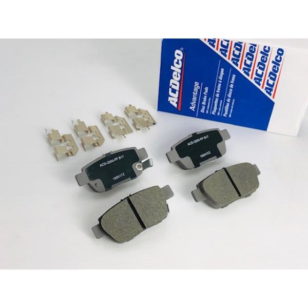 ACデルコ製　新品　です。適合車種　USAホンダ　リッジライン　3,5L　2006〜2014年商品　ACデルコ　リアブレーキパッド　1セット（4枚）商品に付いてご理解出来る方はご購入下さい。※適合がご心配な方はシリアルNO17桁でお問い合わ...