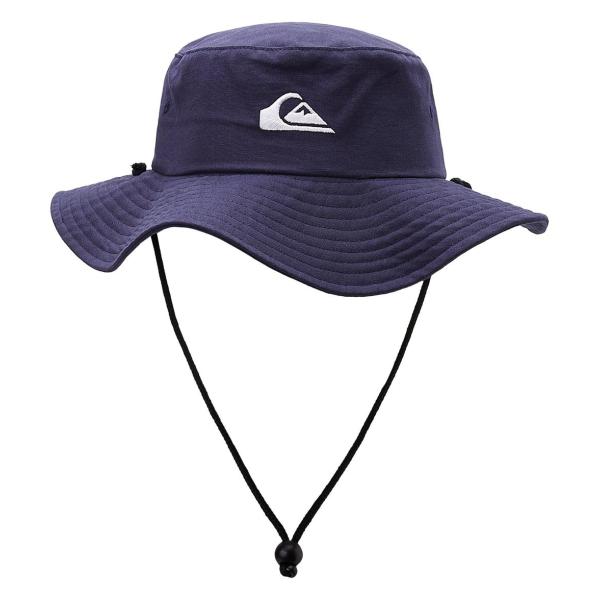 フロントにワンポイントの山波ロゴ刺繍をあしらった、コットンツイル生地の定番サファリハット。調整可能なドローコードにはコードストッパー付き。ビーチはもちろん、キャンプや野外フェスなどのアウトドアシーンにもおすすめです。