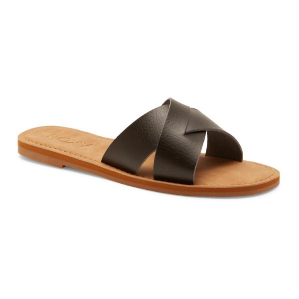 ROXYのAndreyaスライドサンダルで夏のスタイルを格上げしましょう。ビーガン対応レザーのクリスクロスストラップが特徴のこのスライドサンダルは、ラバーアウトソールでトラクションに優れています。