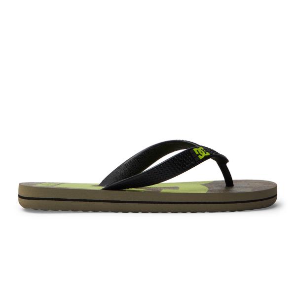 キャッチーなフットベッドのデザインが個性をアピールするビーチサンダル。軽量で安定感のあるフラットソール、ソフトなストラップによってストレスフリーに履くことができます。ストラップに施されているDCロゴがアクセントに。ビーチやプールでのアクティ...