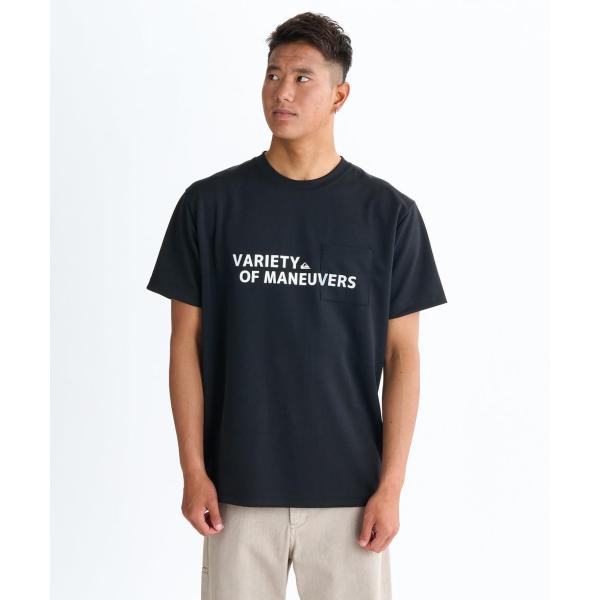 ダンボールニット素材で快適性の高い半袖TEE。しっかりした素材感で中肉ながら軽量で柔らかく、ドライタッチなのが特徴。朝夕肌寒くなる晩夏から秋冬にかけて単独かつ快適なインナーとしても活躍する機能Tシャツです。PUMPING（いい波来てるよ）を...