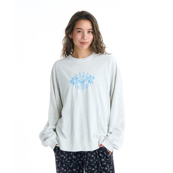 ■DESIGN・MANAプロデュースのROXY CRUISERSラインとリンクしたアーカイブのグラフィックを刺繍で表現したトップスです。・ドロップショルダーのオーバーサイズ &amp;amp; ボリューム袖。・衿ぐりのカットオフ始末がシンプ...